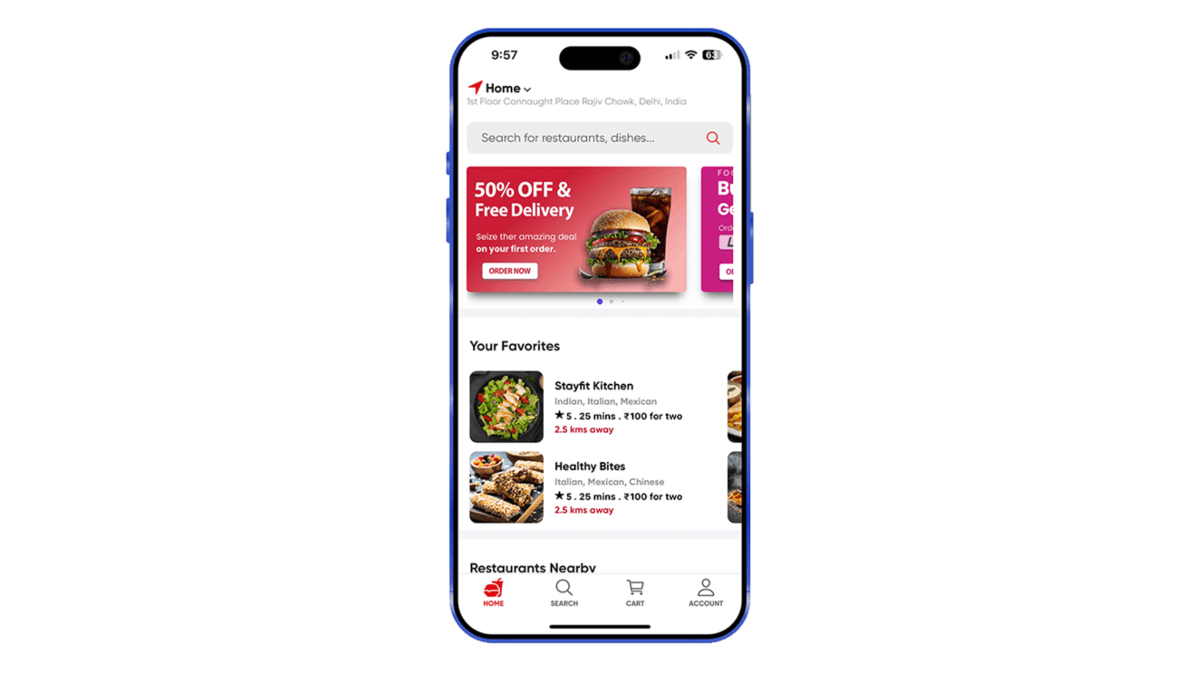Ionic 8 Customer Food Delivery App Ui Template Coding Technyks