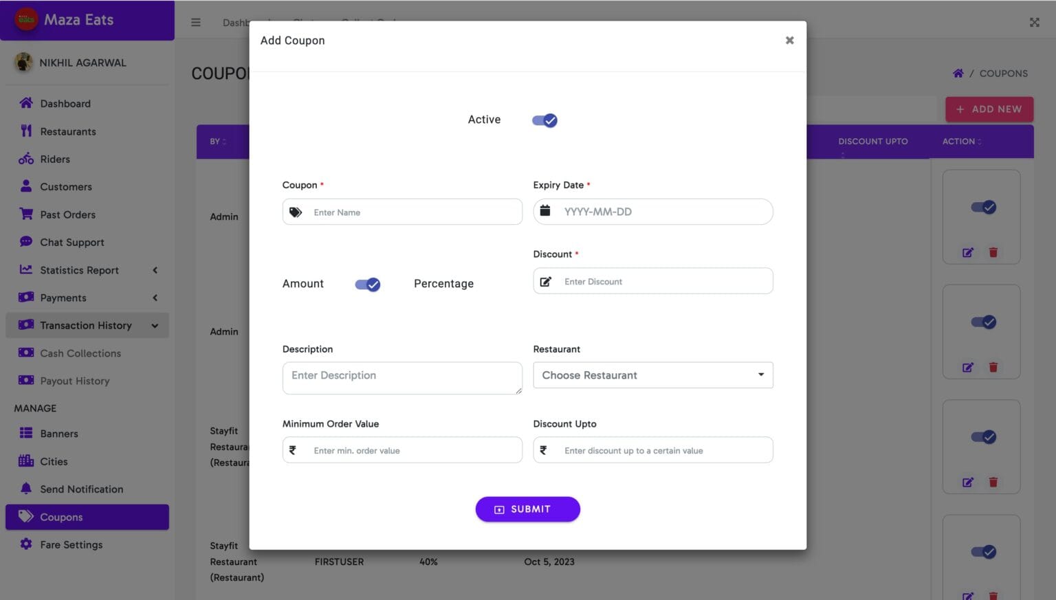 Ionic 8+ Food Delivery Apps, Angular 19+ Admin Panel with Firebase - Coding Technyks