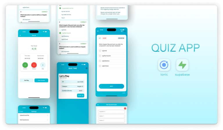 Ultimate Quiz App UI Template - Built with Ionic & Supabase | Dynamic ...
